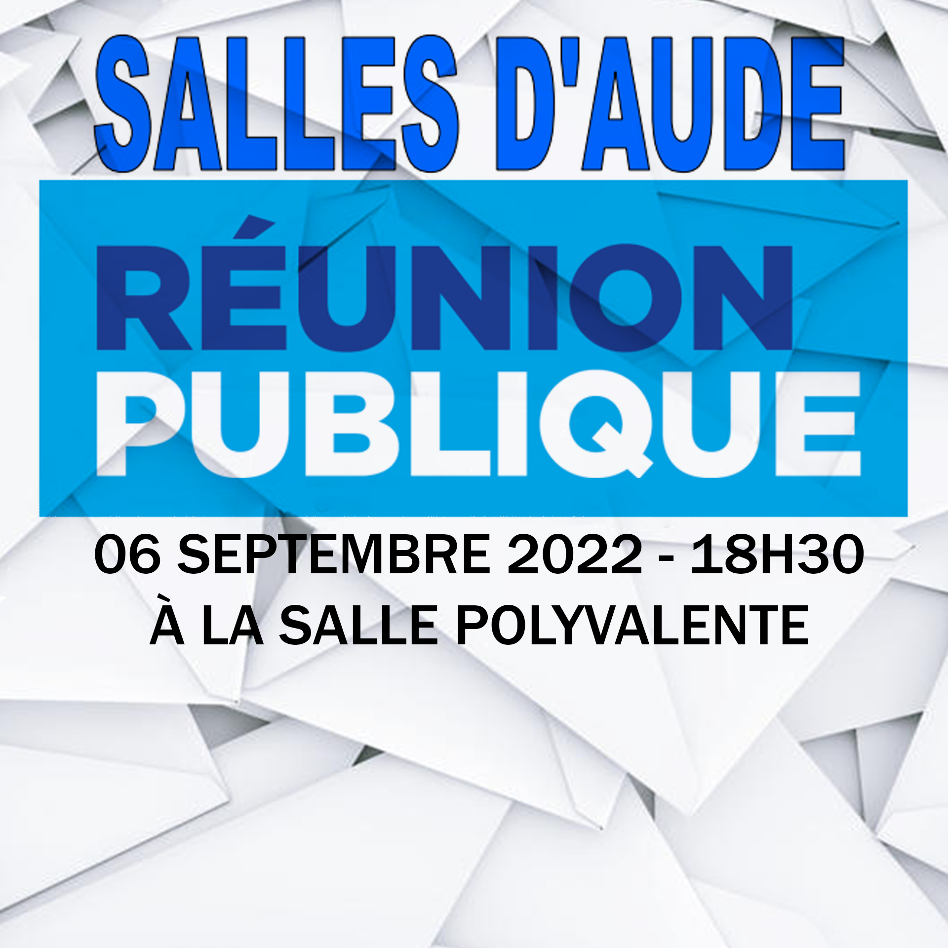 Réunion Publique Septembre 2022 - Mairie de Salles d'Aude