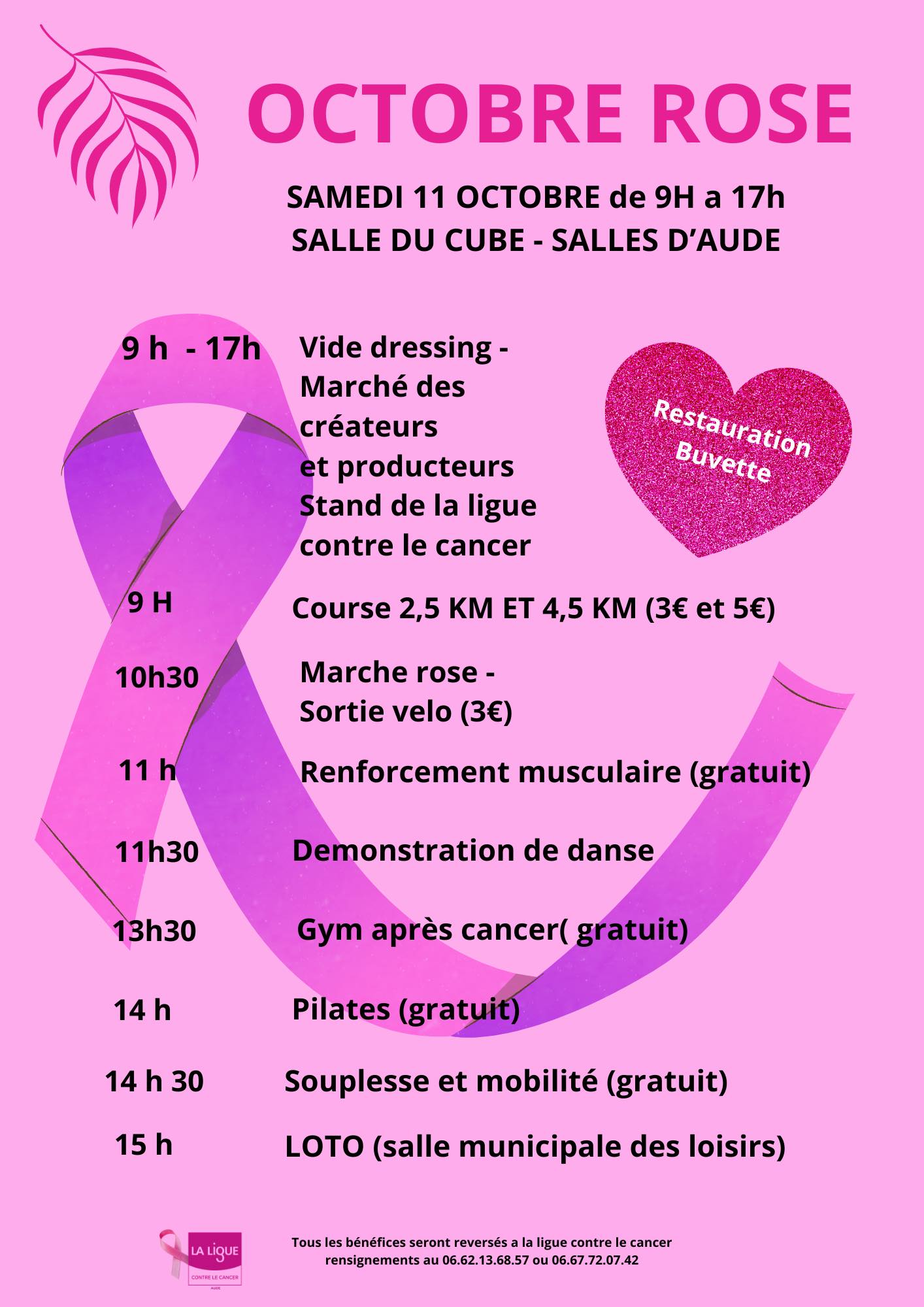 OCTOBRE ROSE - Mairie de Salles d'Aude